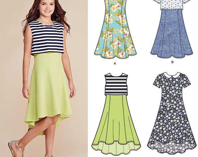 Simplicity Sewing Pattern 8065 Girls' / Girls' Plus Dress With Length Variations - Etsy