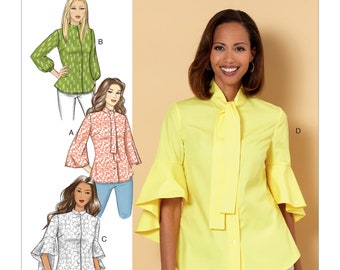 Butterick Sewing Pattern B6856 Misses' Top | Etsy