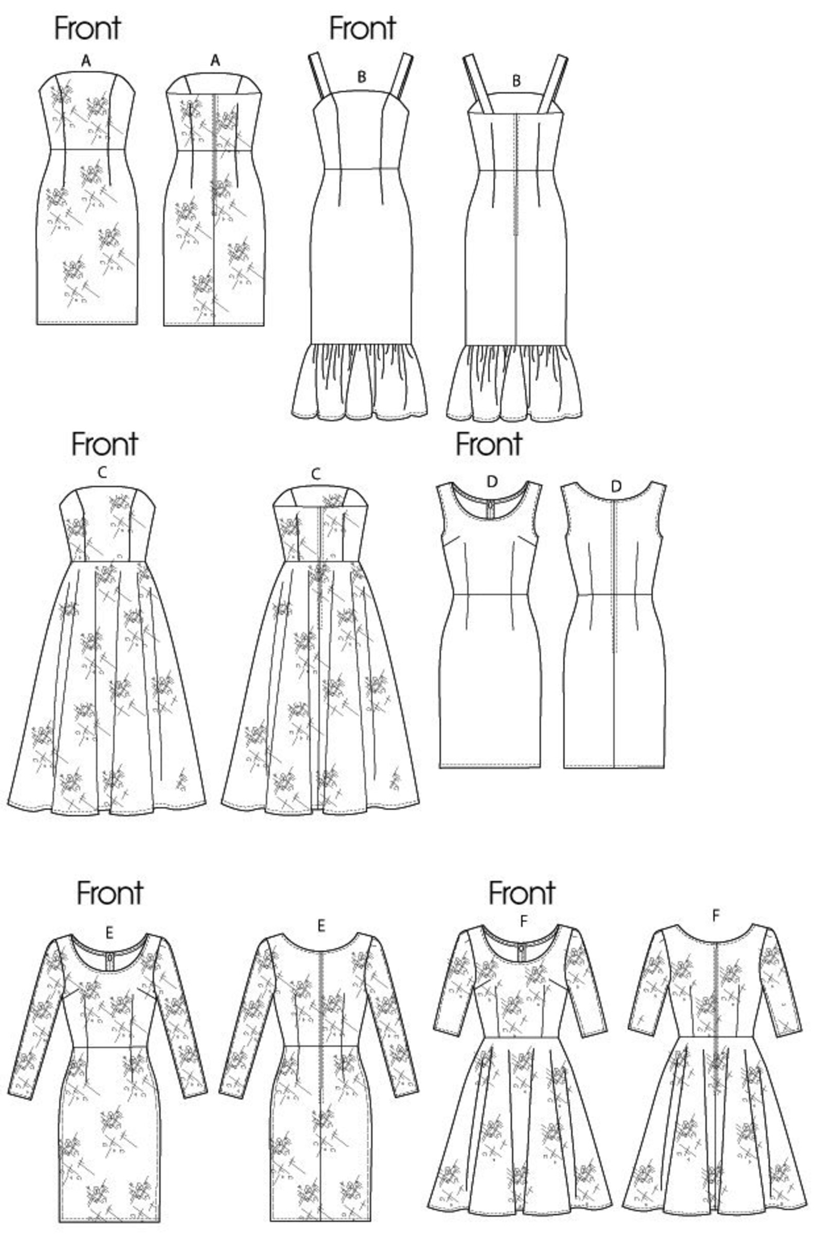 Vogue Sewing Pattern V8766 Misses'/misses' Petite Fitted or Flared ...