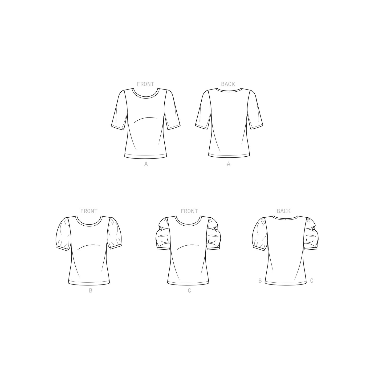 Simplicity Sewing Pattern S9273 Misses' Knit Tops With | Etsy