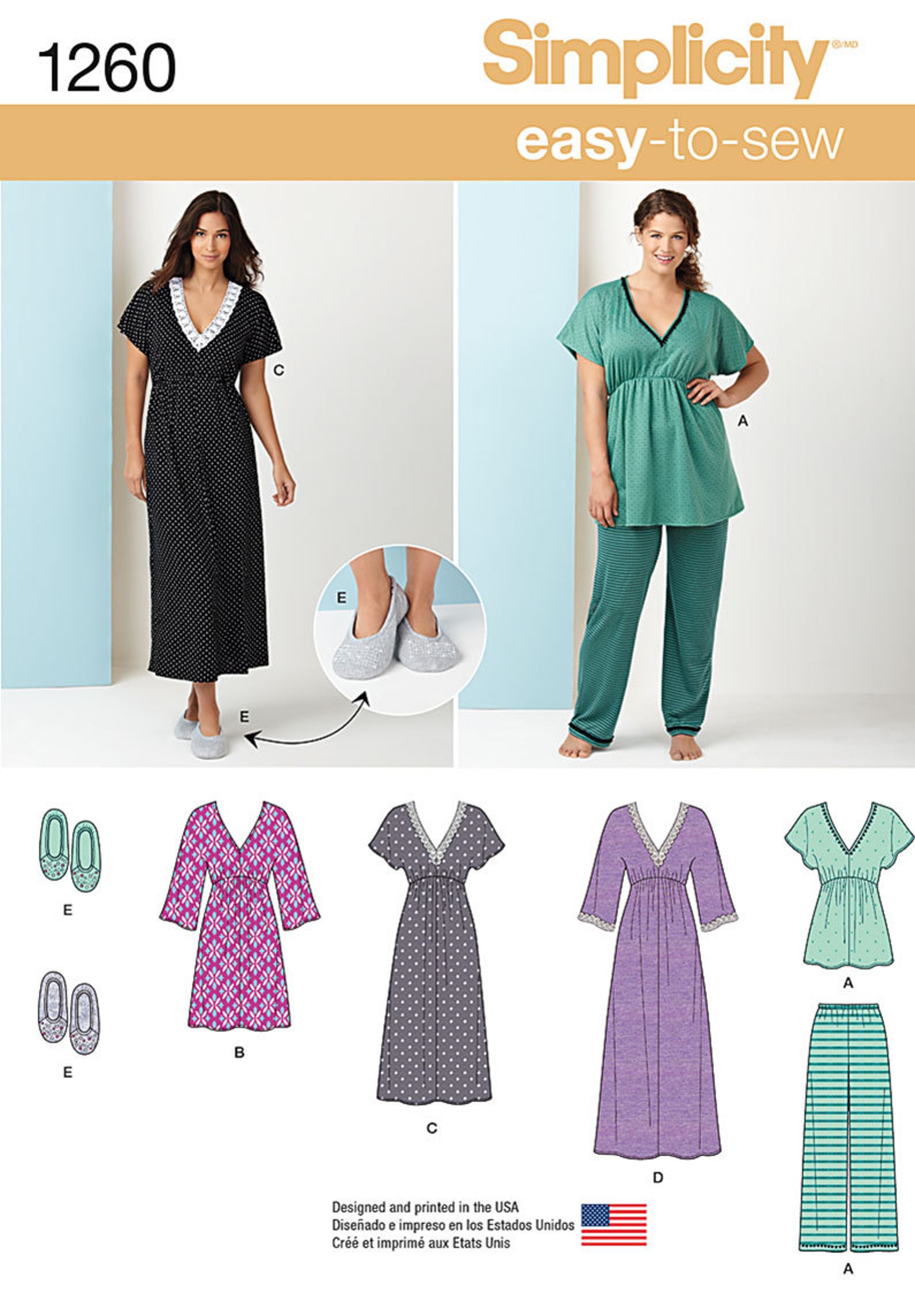 OUT of PRINT Simplicity Sewing Pattern 1260 Misses' | Etsy