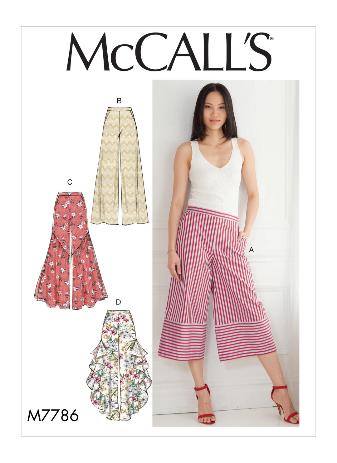 Mccall's Sewing Pattern M7786 Misses' Pants - Etsy