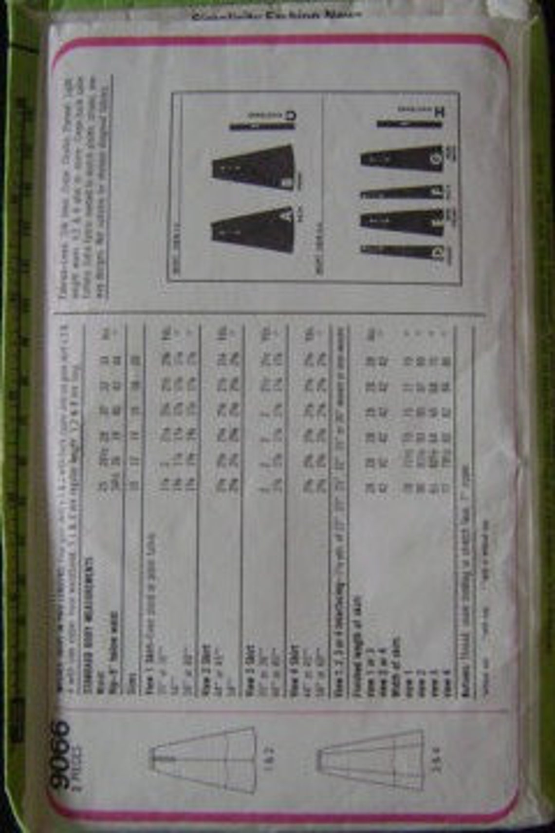 VINTAGE Simplicity Sewing Pattern 9066 Misses' Skirt in Two Lengths - Etsy