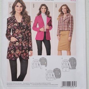 OUT of PRINT Burda Style Sewing Pattern 6581 Misses Jacket - Etsy