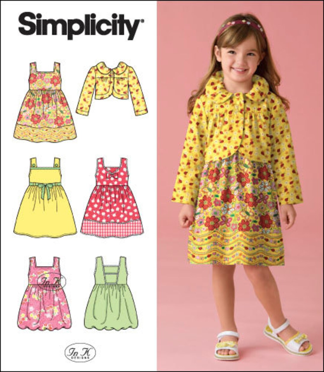 OUT of PRINT Simplicity Sewing Pattern 2680 Child Dress or Jumper and ...
