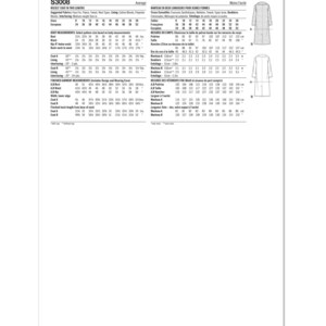 Simplicity Sewing Pattern S3008 Misses' Coat in Two Lengths - Etsy