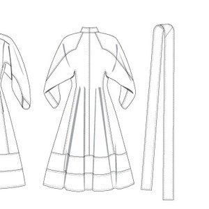 OUT of PRINT Vogue Sewing Pattern V1239 Misses' Dress and Belt - Etsy ...