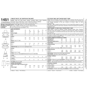 Simplicity Sewing Pattern 1451 Toddlers' Dresses, Top, Cropped Pants ...