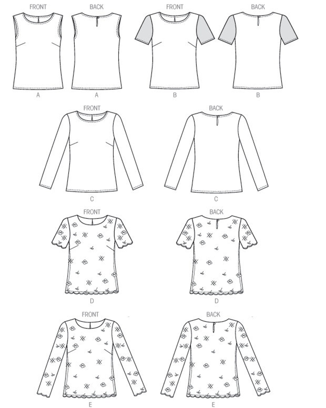 Butterick Sewing Pattern B6754 Misses' Top - Etsy