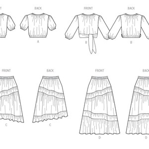 Mccall's Sewing Pattern M8482 Mccall's Sewing Pattern Misses' Tops and ...