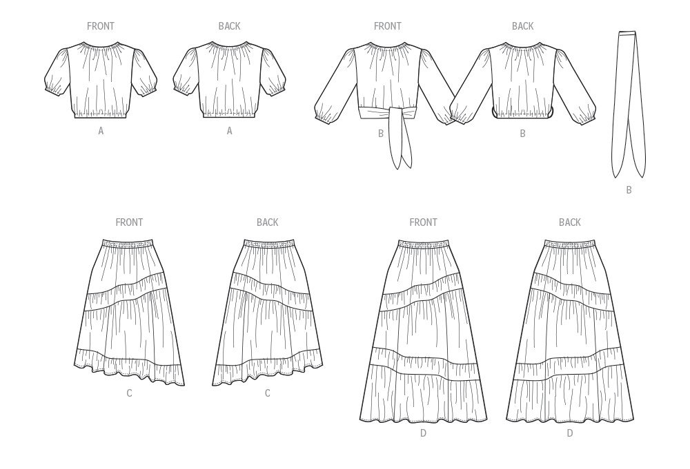 Mccall's Sewing Pattern M8482 Mccall's Sewing Pattern Misses' Tops and ...