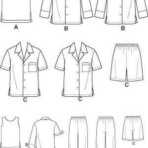 Simplicity Pattern 3971 Unisex Pajamas - Etsy