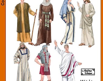 Sewing Pattern for Adult Costumes, Biblical Costume, Toga, Halloween ...