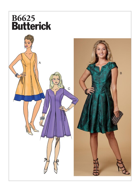 OUT of PRINT Butterick Sewing Pattern B6625 Misses'/ | Etsy