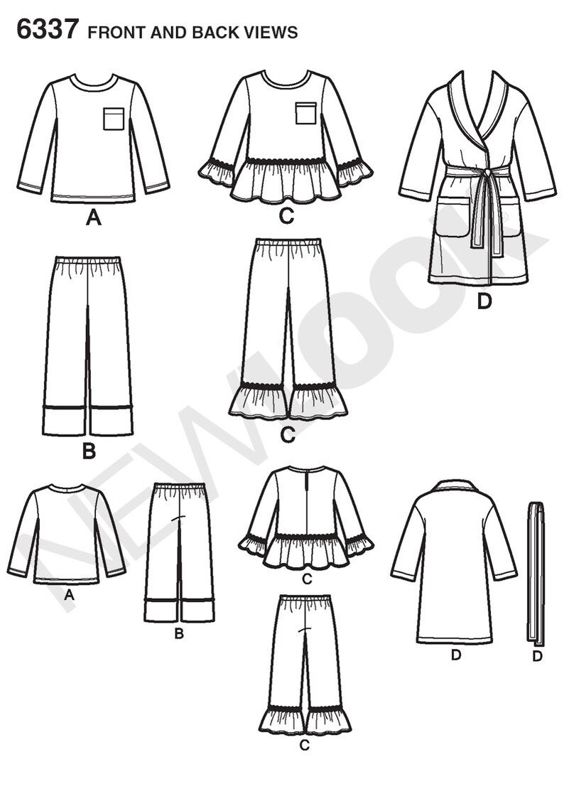 OUT of PRINT New Look Sewing Pattern 6337 Child's Easy | Etsy