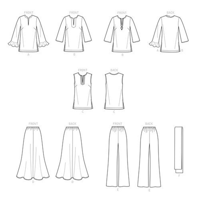 Simplicity Sewing Pattern S9130 Misses' and Women's Tops and Bottoms - Etsy