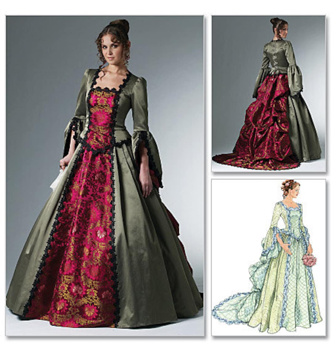 Mccall's Pattern M6097 Misses' Victorian Costume Top and Skirt With ...