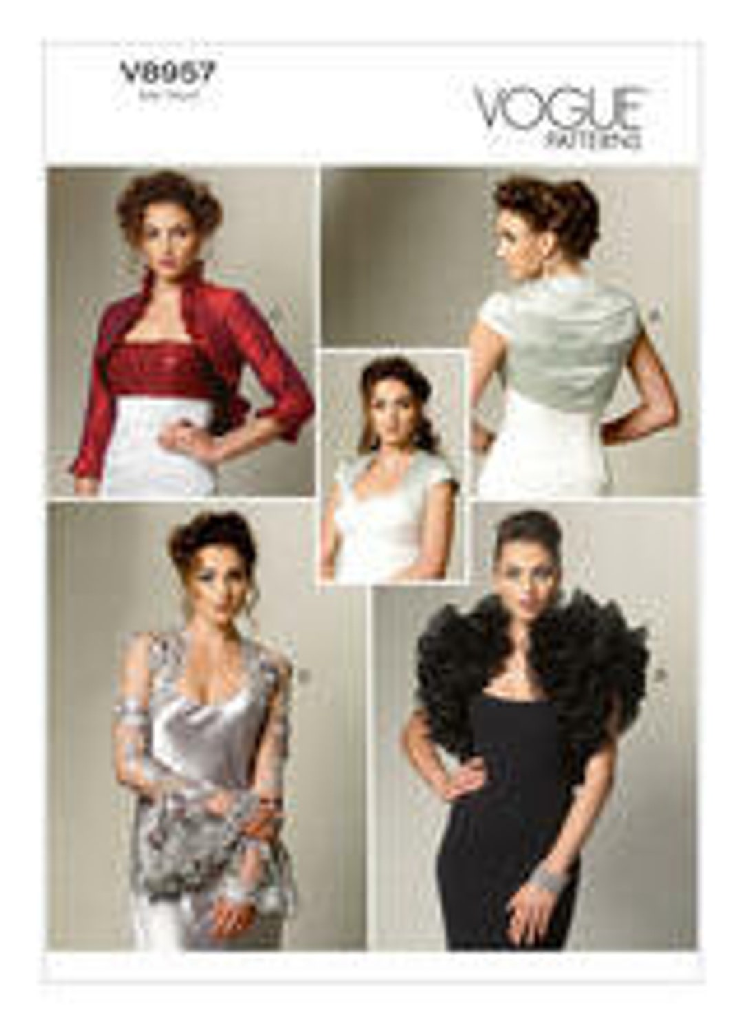 Vogue Sewing Pattern V8957 Misses' Boleros in Four Styles - Etsy