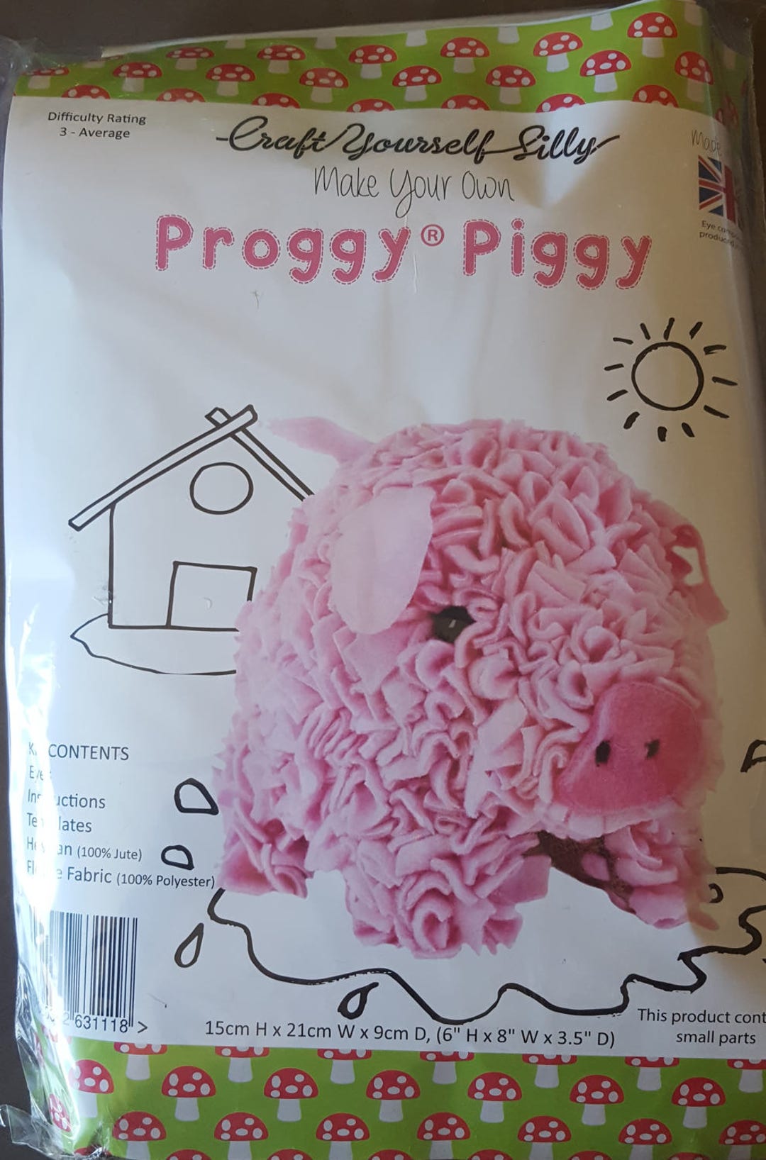 Craft Yourself Silly Proggy Piggy - Etsy UK