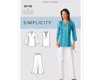 Misses' Tops Simplicity Sewing Pattern S9133 - Etsy