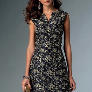 Vogue Sewing Pattern V9050 Misses'/misses' Petite Notch-neck Dresses - Etsy