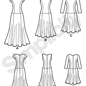 Simplicity Sewing Pattern 1537 Misses' / Women's Dress in Three Lengths ...
