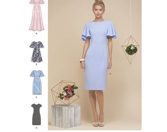 Simplicity Sewing Pattern 8292 Misses'/miss Petite Dresses - Etsy