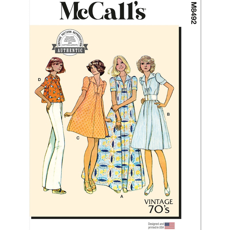 1970s Mccalls Patterns - Etsy