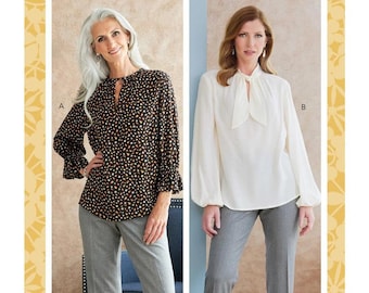Misses Tops Butterick Sewing Pattern B6754 - Etsy