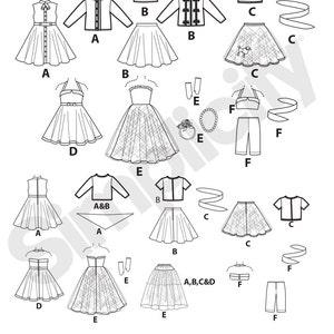 OUT of PRINT Simplicity Sewing Pattern 8072 18 Doll Clothes - Etsy