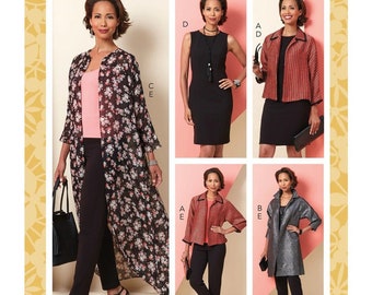 Butterick Sewing Pattern 10799 6802 Misses' Jacket, Dress & Pants Size ...