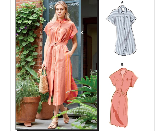 Mccall's Sewing Pattern M8030 #josiemccalls - Misses' Dresses & Belt - Etsy