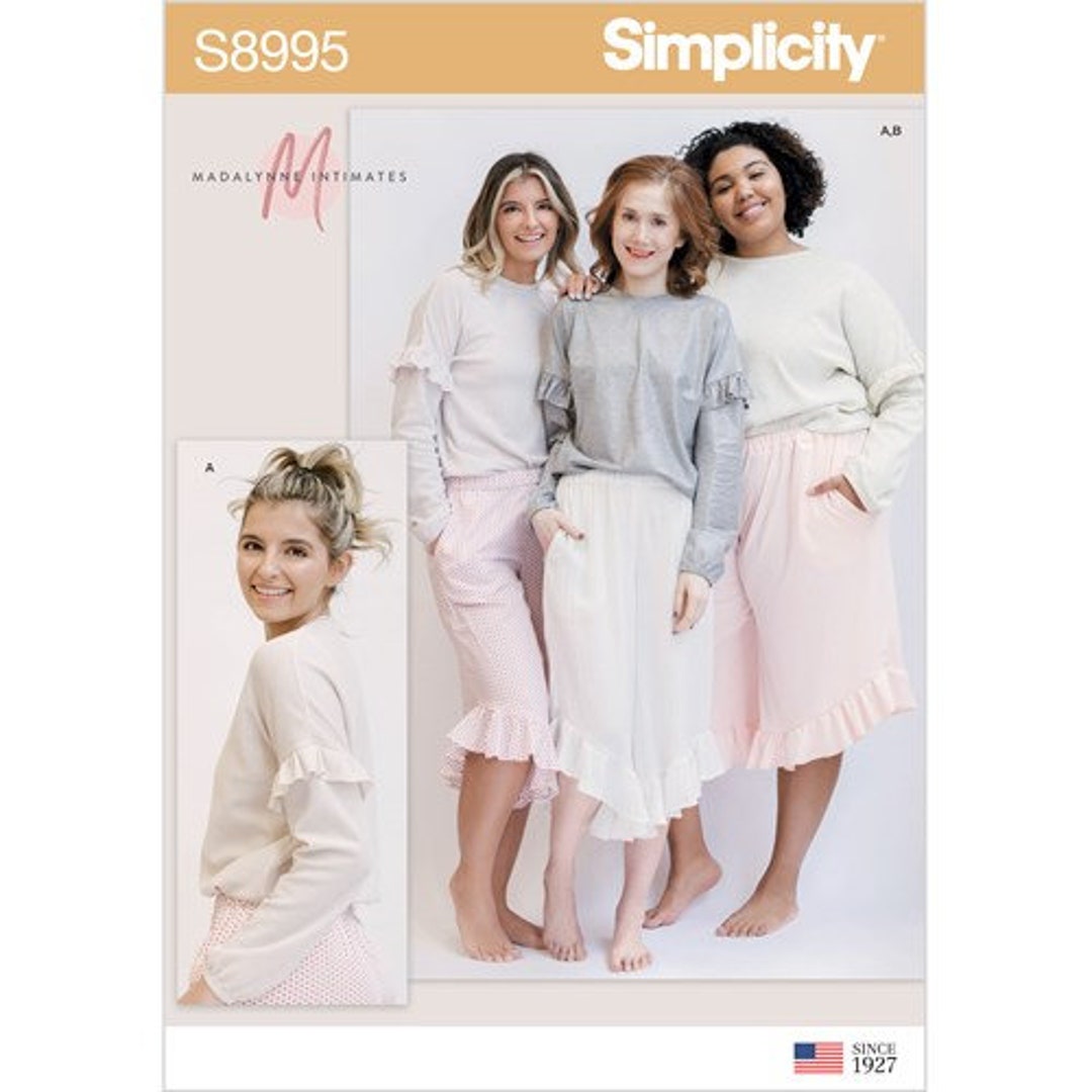 OUT of PRINT Simplicity Sewing Pattern S8995 Misses' Lounge Pants and ...