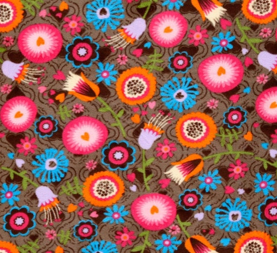 Sweeping Floral Fleece Fabric Sold by the Yard | Etsy