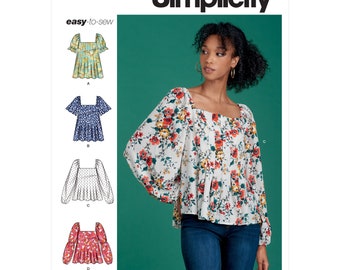 Simplicity Sewing Pattern S9614 Teens', Misses' and Men's Shirts - Etsy