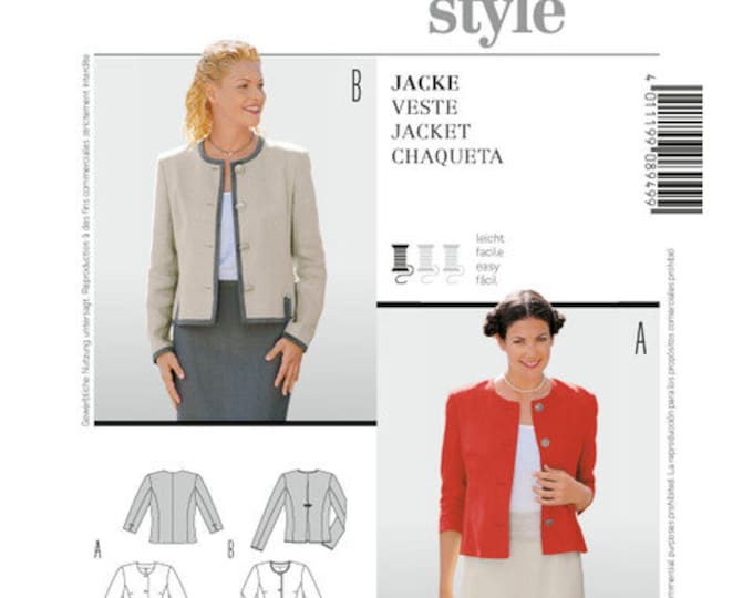 Burda Style Sewing Pattern 8949 Misses Jacket - Etsy