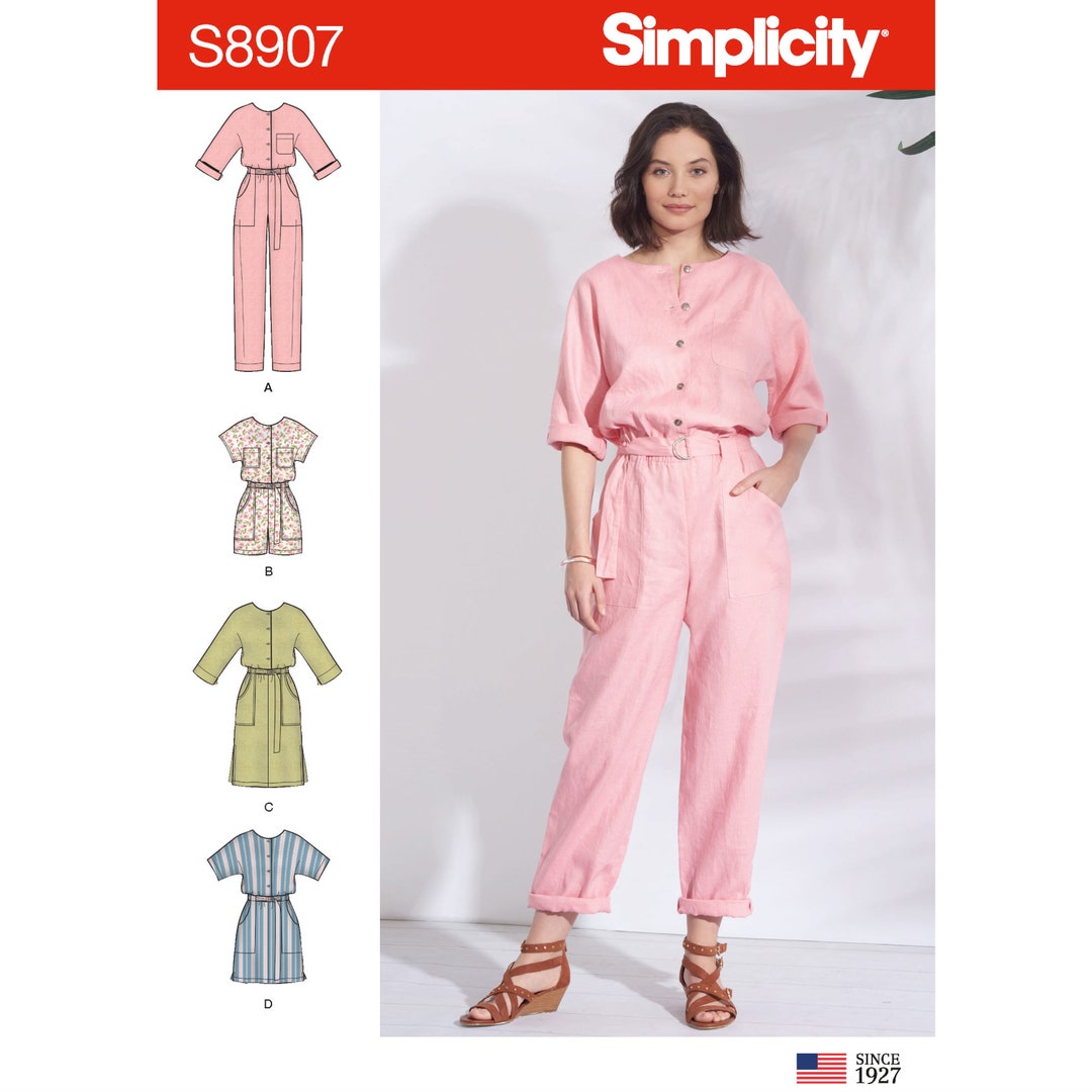 Simplicity Sewing Pattern S8907 Misses' Jumpsuit, Romper, Dresses, and ...