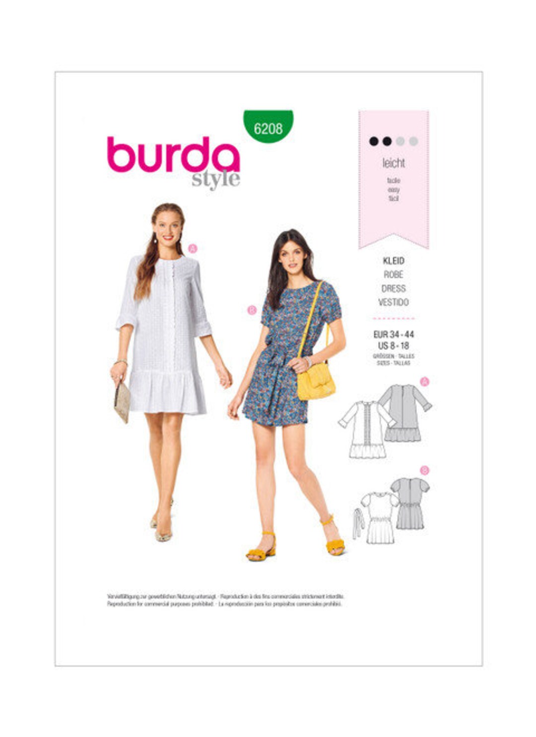 Burda Pattern 6208 Burda Style Sewing Pattern Misses' - Etsy