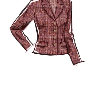 Mccall's Sewing Pattern M8350 Misses' Blazer and Vest by Melissa Watson ...
