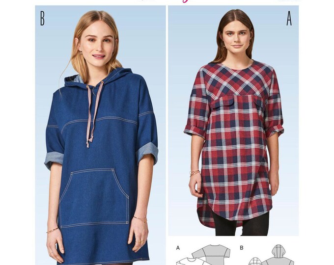 Burda Style Sewing Pattern 6475 Misses' Hooded Dress - Etsy