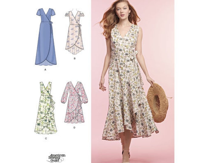 Simplicity Sewing Pattern 8637 Misses' Wrap Dress - Etsy