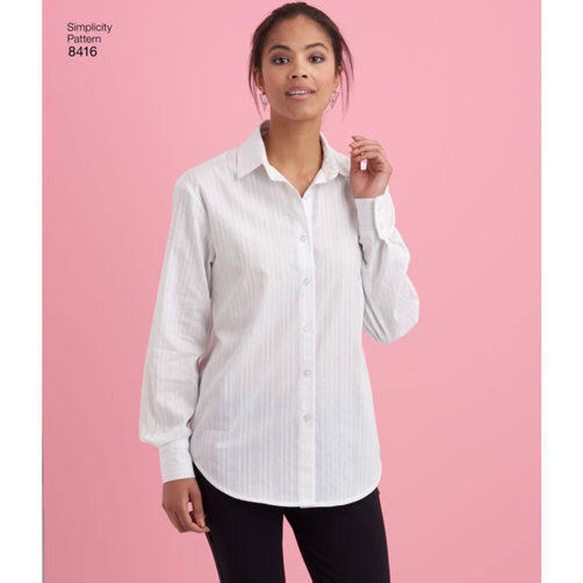 Simplicity Sewing Pattern 8416 Misses' Shirt With Back - Etsy