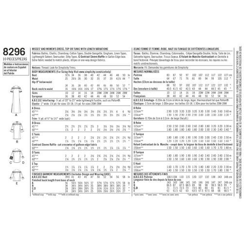 OUT of PRINT Simplicity Sewing Pattern 8296 - Etsy