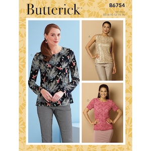 Butterick Sewing Pattern B6754 Misses' Top - Etsy