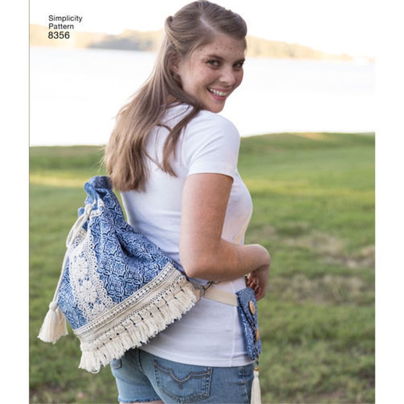 OUT of PRINT Simplicity Sewing Pattern 8356 Festival Bags in - Etsy
