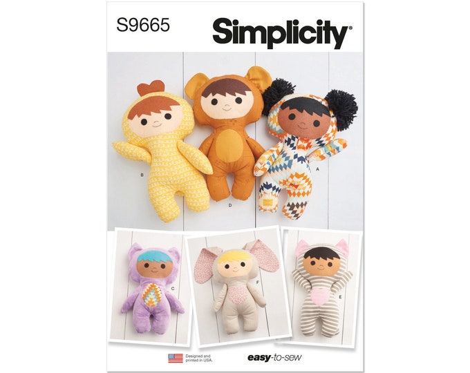 Simplicity Sewing Pattern S9583 Poseable Plush Animals by Elaine Heigl ...