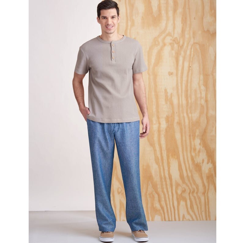 Simplicity Sewing Pattern S9315 Men's Knit Tops and Pants - Etsy