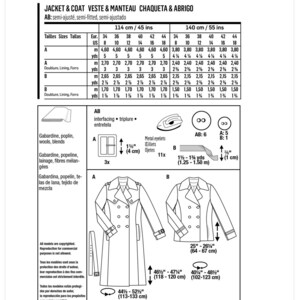 Burda Style Pattern 5984 Misses' Caban Jacket and Trench Coat - Etsy