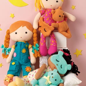 Simplicity Sewing Pattern S3053 Stuffed Dolls With Clothes by Elaine ...