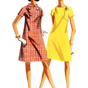 Butterick Sewing Pattern B6990 - 1960s Misses' Dresses - Etsy